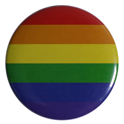 Rainbow Pride Flag Button | Powered By Rainbows