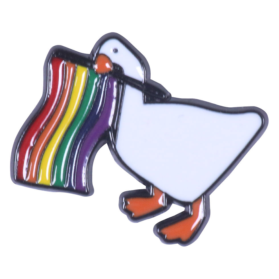 Rainbow Duck Pin | Powered By Rainbows