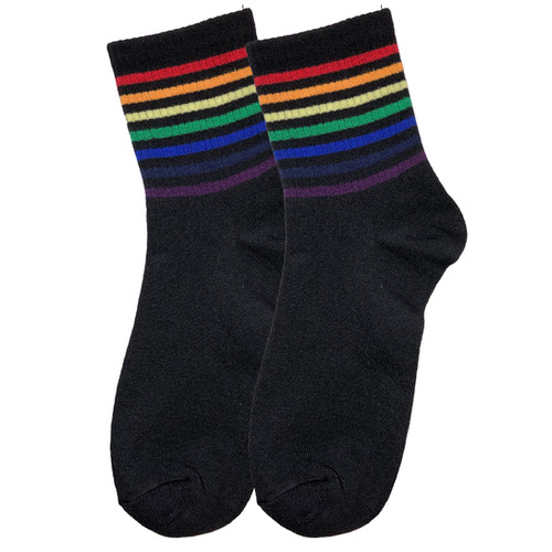 Rainbow Socks (Black) | Powered By Rainbows