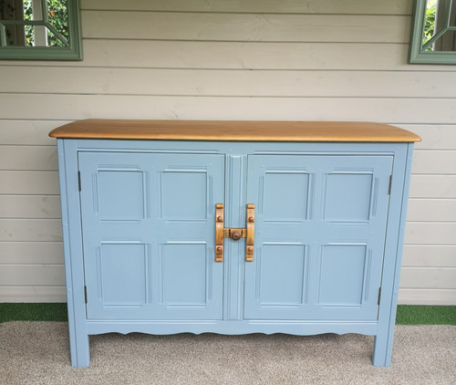 Rare Ercol Sideboard Dresser Painted in Farrow & Ball Selvedge - Simply ...