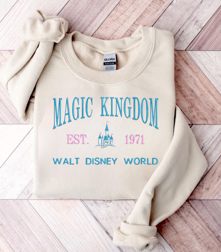 Magic kingdom embroidery DTF transfer | DesignsbyKelly