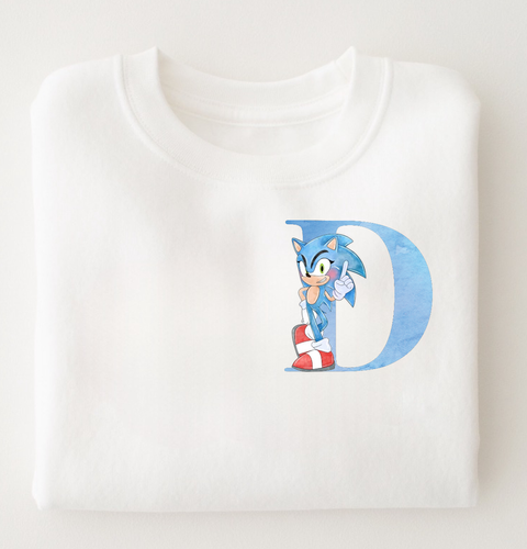 Sonic Letter DTF transfer | DesignsbyKelly