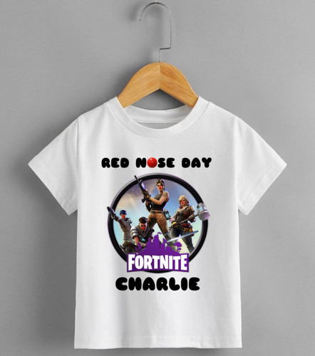 Fortnight Red Nose Day DTF transfer | DesignsbyKelly