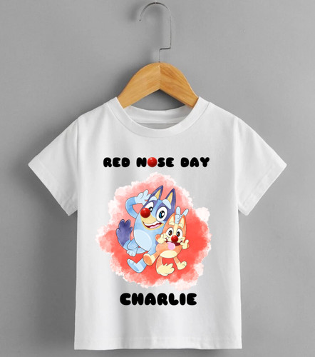 Bluey and bingo red nose DTF transfer | DesignsbyKelly