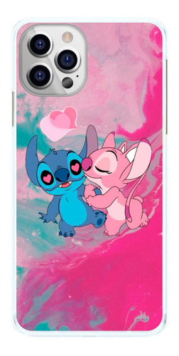 Capinha Stitch E Angel Apaixonados Beijo Casal Capa de Celular ...