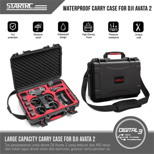 STARTRC Hard Case Tas Koper ABS DJI AVATA 2 Fly More Combo Waterproof ...