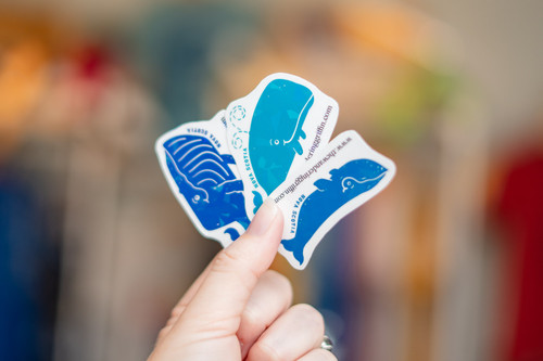 Whale Sticker Pack | 4 | THE WANDERING GRIFFIN BOOKHOUSE & SHOPPE