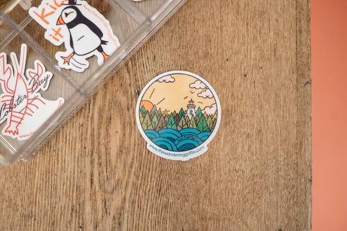 West Pubnico Lighthouse Sticker | 4 | THE WANDERING GRIFFIN BOOKHOUSE ...