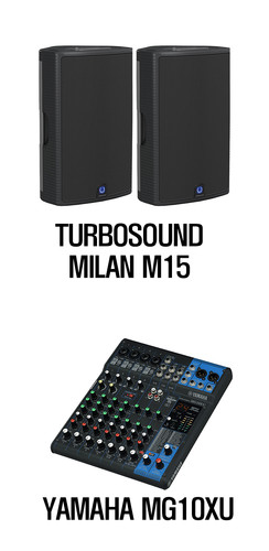 TURBOSOUND M15 SPEAKER PACKAGE (음향이 필요할때 사용하는 패키지입니다) | tablemusickorea
