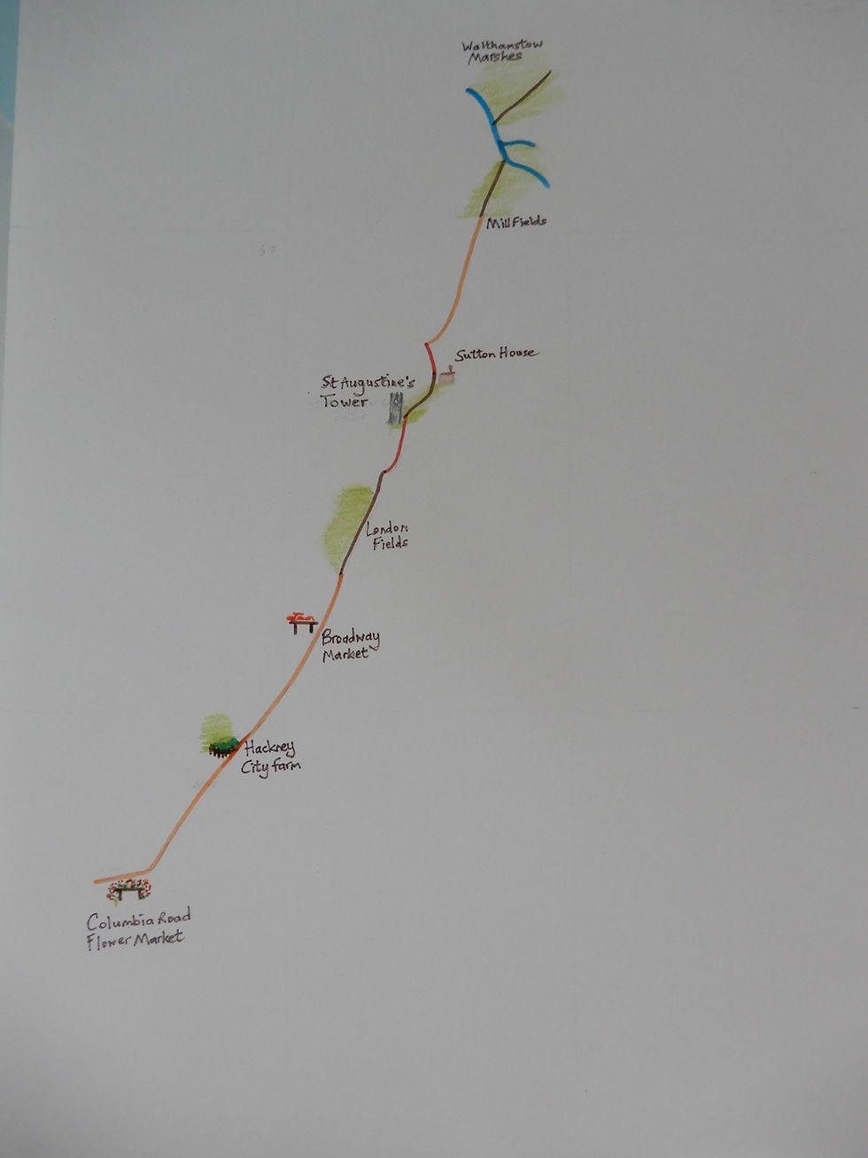 Map and Directions for The Black Path