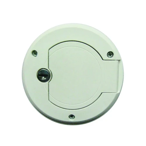 Camec Lockable Water Filler - Left Hand White | Caravan Connection 1