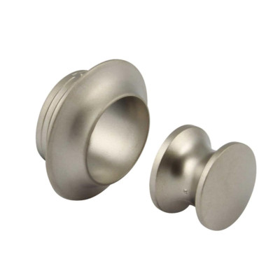 Hafele Matt Nickle 13mm Push button including rosette | Caravan ...