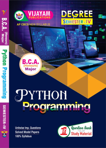 B.C.A Major - Python Programming - SEM4 | Vijayam Publication