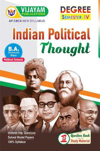 B.A.Major:PS - Indian Political Thought - SEM4 | Vijayam Publication