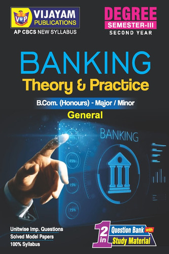 B.Com.Major - Banking Theory & Practice - SEM3 | Vijayam Publication