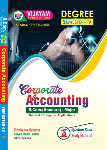 B.Com.Major - Corporate Accounting - SEM4 | Vijayam Publication