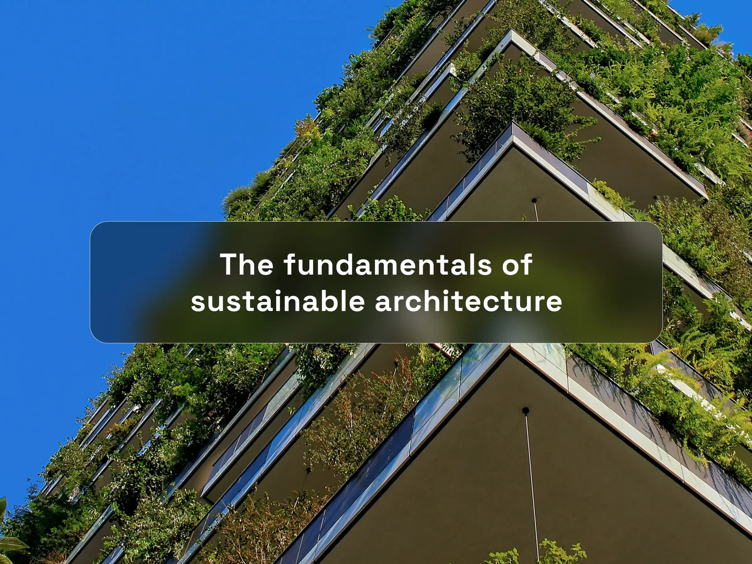 The fundamentals of sustainable architecture | Studio ISA