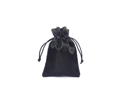 Black Satin Drawstring Bags 15cm x 20cm 10 Pack | Ireland