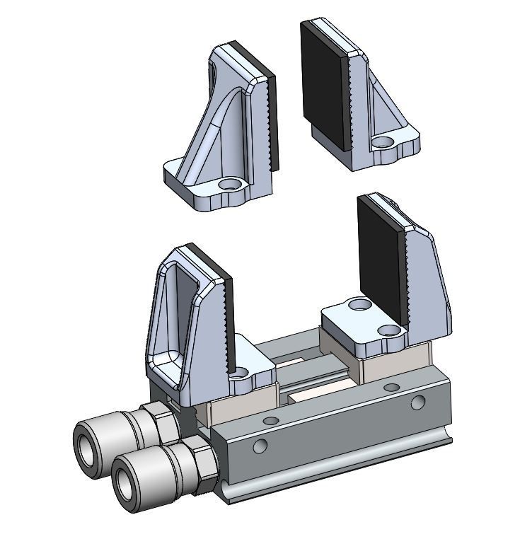 Pneumatic gripper CAD models | Annin Robotics