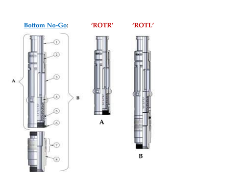 Type 'ROTR' and 'ROTL' (Bottom No-Go) LOCK MANDREL | Rebco Oil Tools, Inc.