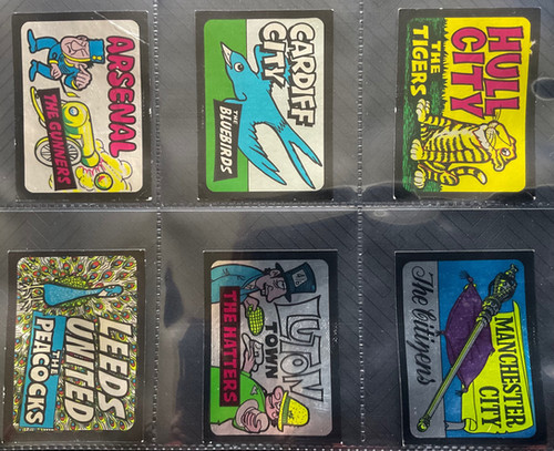 A&BC Gum Football Team Emblems Football Bubblegum Foil Cards | JSCards
