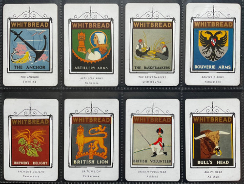 Whitbread Inn Signs 3rd Series Metal Trade Cards | JSCards
