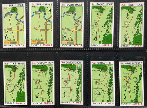 Churchman Can You Beat Bogey At St. Andrews Red Overprint Cigarette ...