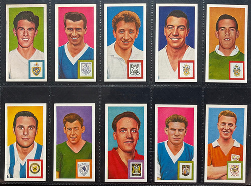 Comet Sweets Footballers And Club Colours Cards Confectionary Cards ...