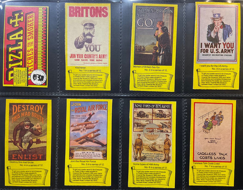 Rizzla Imperial War Museum World War 1 & 2 Posters Trade Cards | JSCards