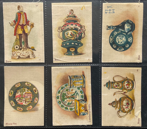 Salmon & Gluckstein Pottery Types Mixed Back Set Silk Cigarette Cards ...