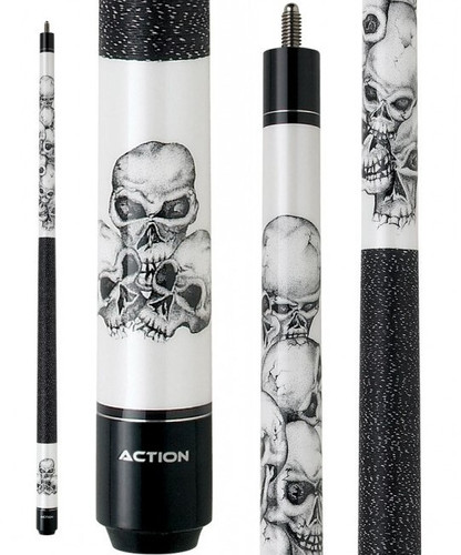 Action ADV60 Adventure Pool Cue - Stacked Skulls