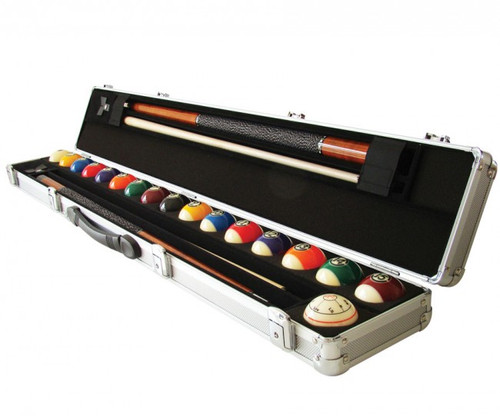 Aramith 2 Shaft 2 Butt Pool Cue & Ball Set Case | Billiard Bay| Free ...
