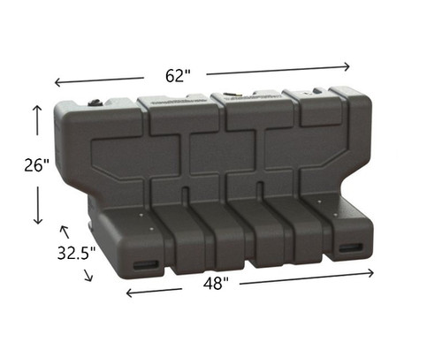 Titan 90 Gallon L Shape Poly Transfer Fuel Tank | Midway Tanks