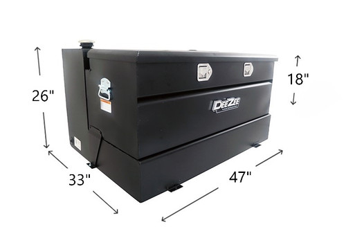 Deezee 92 Gallon Steel Transfer Fuel Tank / Toolbox Combo | Midway Tanks