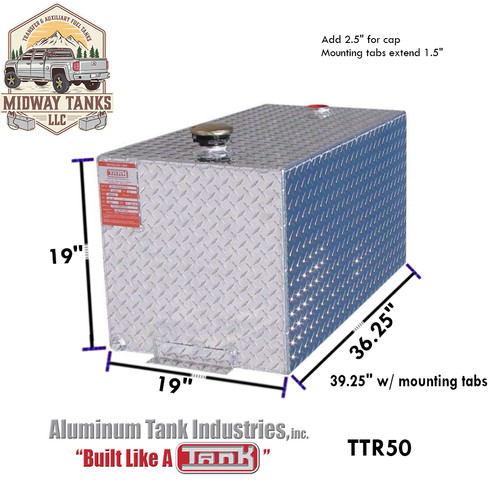 ATI TTR50 - 50 Gallon Aluminum Transfer Fuel Tank | Midway Tanks