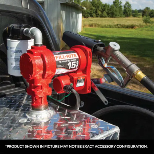 Fill Rite 12V DC 15 GPM Fuel Transfer Pump with Nozzle | Midway Tanks