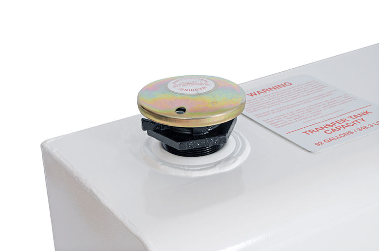 DeeZee 55 Gallon Steel Transfer Fuel Tank - White | Midway Tanks