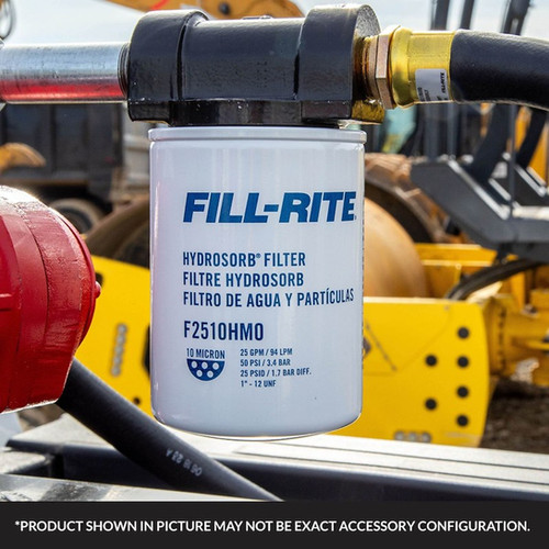 Fill-Rite 10 Micron Water Detecting Filter, 1" - 12 UNF, 25 GPM ...