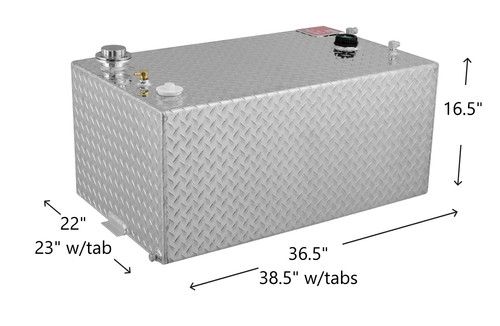 RDS 55 Gallon Aluminum Transfer Fuel Tank | Midway Tanks