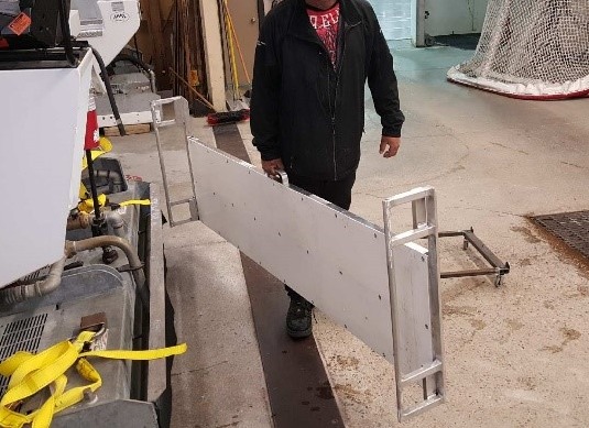 Zamboni Ice Resurfacer Transport Blade and Auger Guard