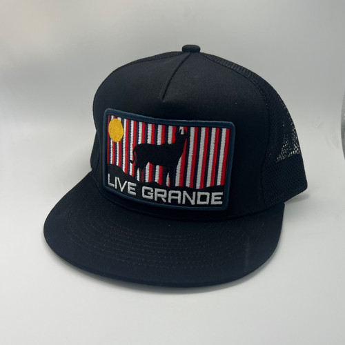 Live Grande - Black on Black Snapback | Stoic Outdoors