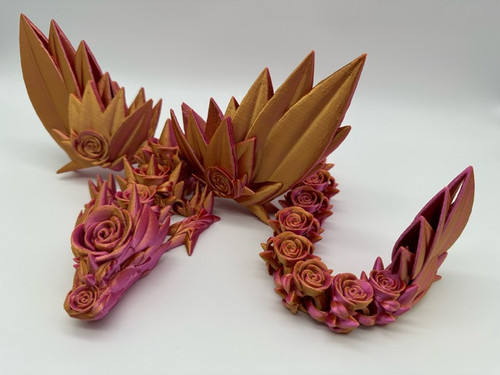 Winged Rose Dragon | Lux Layers