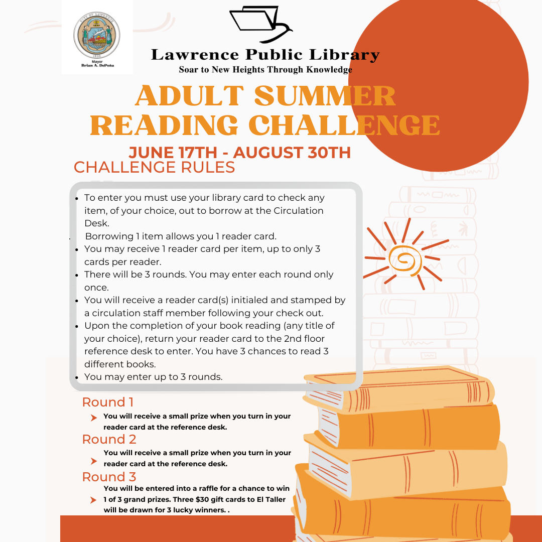 Adult Summer Reading challenge | Lawrencepl