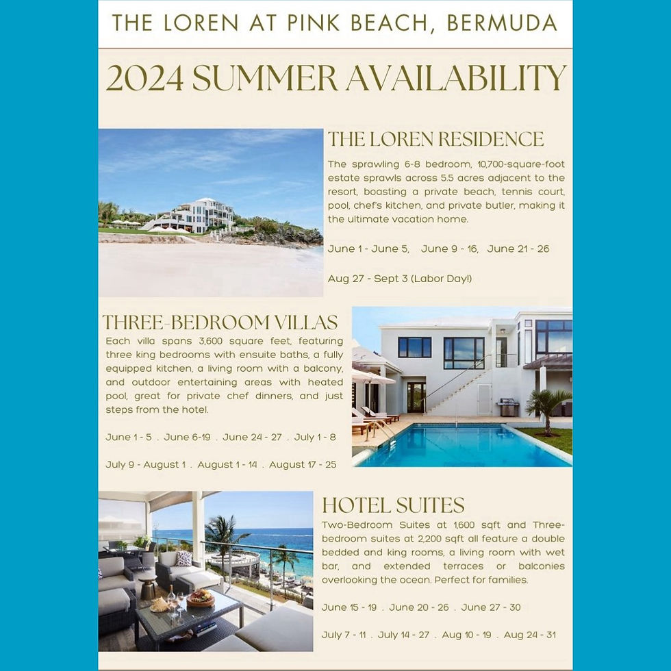 Summer Availability at The Loren at Pink Beach