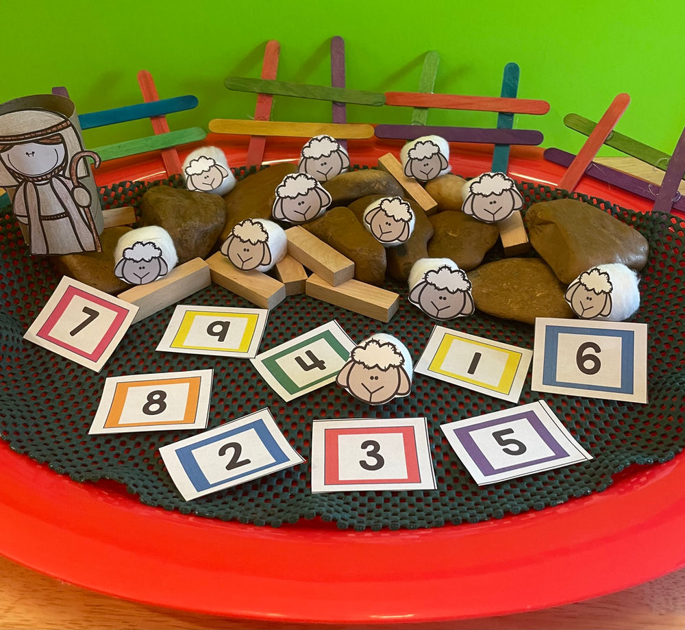 Hands-On | Good Shepherd Sensory Bin | Numbers 1 - 20 Math Activities