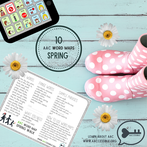 AAC Word Maps Bundle- Seasonal Spring | AACcessible