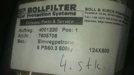 BOLL AND KIRCH FILTERS 7605706 boll and kirch candle filter filter type ...