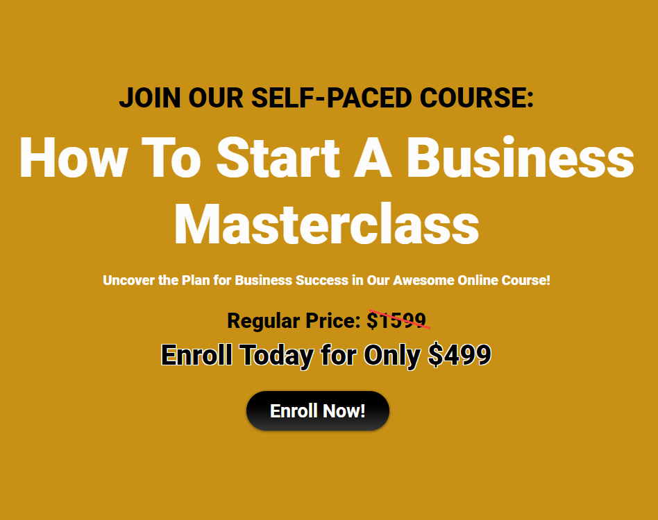 Unleash Your Entrepreneurial Journey: Join Our Self-Paced Masterclass!