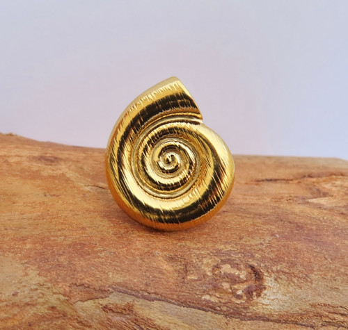 Fossil Ring Gold | Noyar Jewelry