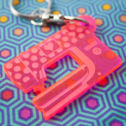 Tula Pink - Keychain Fob - Machine | Kaela’s Patch